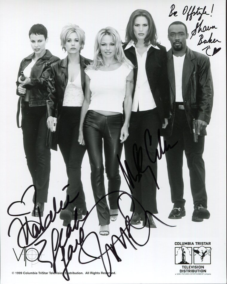 PAM ANDERSON VIP HAND SIGNED 8x10 CAST PHOTO+COA SIGNED BY WHOLE CAST ...