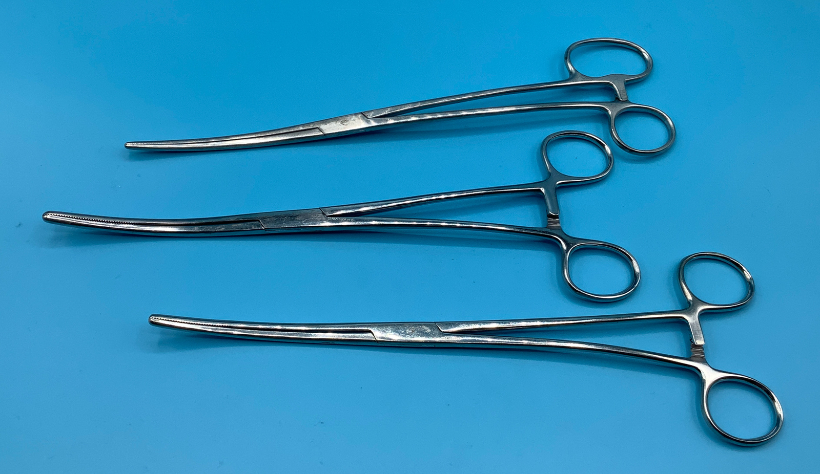 Lot of 3 Surgical Bozeman Uterine Dressing Double Curved Forceps | eBay