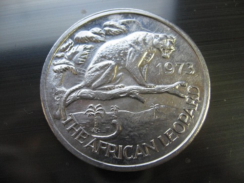 african leopard big cat 1973 Mardi Gras Doubloon Coin new orleans zulu ...