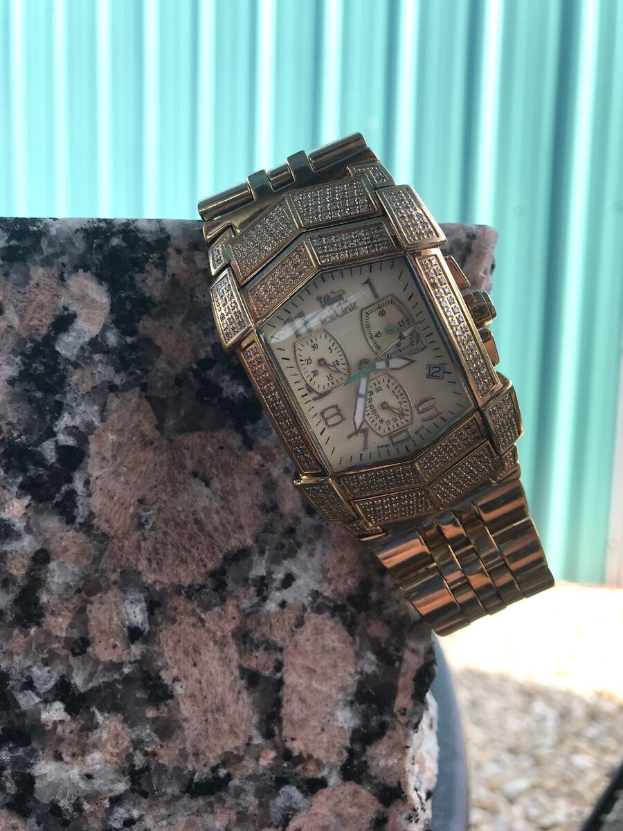 IceLink Droco Diamond Date3ATM Swiss made Wristwatch Gold IceLink Droco Diamond Date3ATM Swiss made Wristwatch Gold