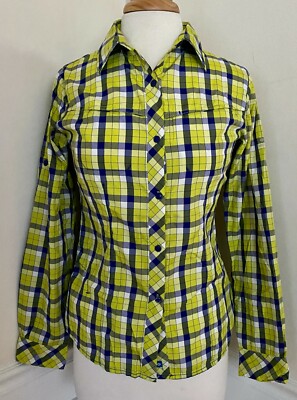 Columbia Women's Plaid Bug Shield Insect Blocker Button-Front Shirt ...