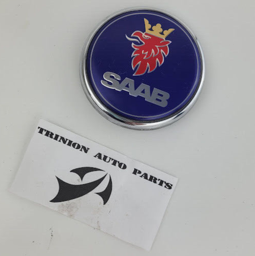 2006-2011 Saab 9-3 Rear Emblem Chrome/Blue OEM NO ADHESIVE | eBay