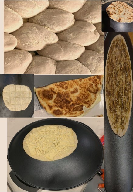 Electric Saj Arabic Bread Maker 16" Non-stick Tabun Markouk Thyme Pie ...