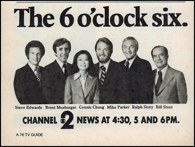 1978 KNXT-tv News Los Angeles Chung Musburger Story Edwards Stout print ...