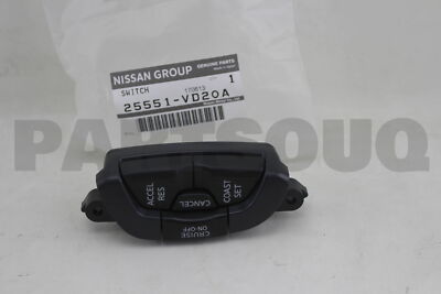 25551VD20A Genuine Nissan SWITCH ASSY-ASCD,STEERING 25551-VD20A | eBay