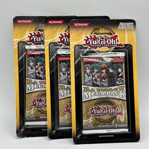 3x Yugioh Ra Yellow Mega Pack Blister Packs Brand New Factory Sealed ...