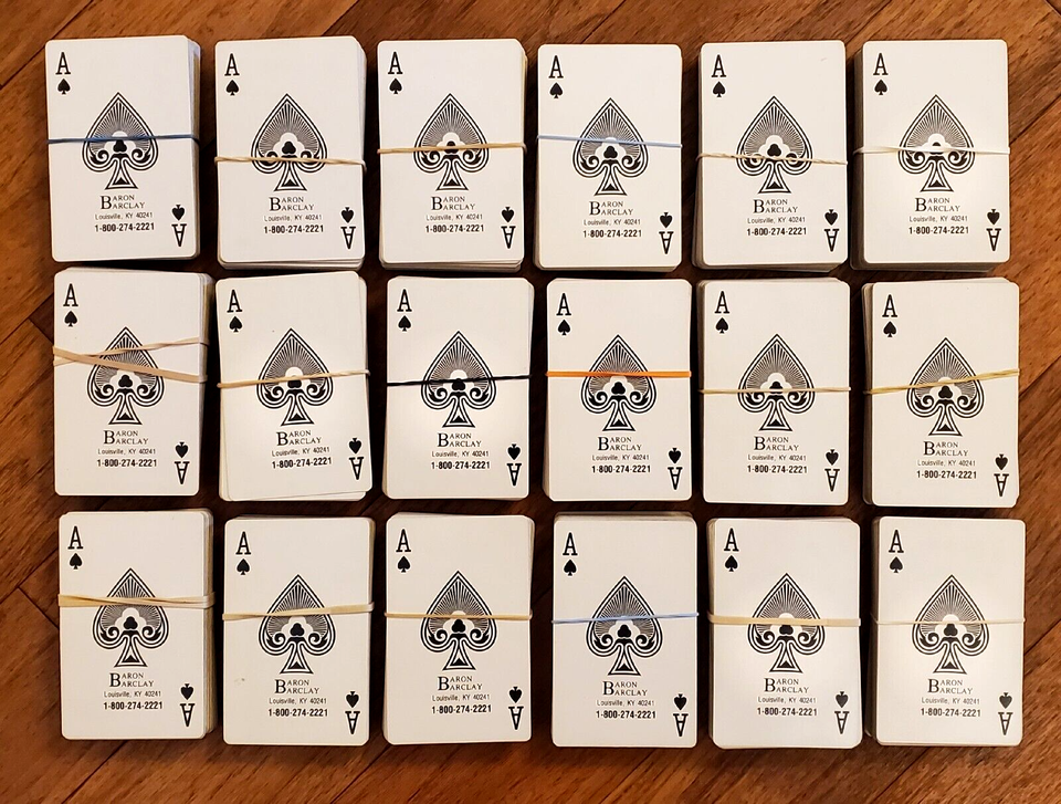 Huge Baron Barclay Bridge Set Lot w/ 42 Boards & 42 Card Decks Hard ...