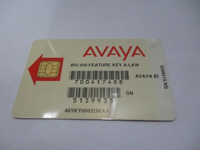 Avaya IP Office 500 700417488 46YKY0002UKAA Feature Key, Smart Card, | eBay