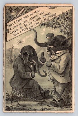 Anthropomorphic Dressed Elephant Plug Chew Best Out Tobacco P812 | eBay