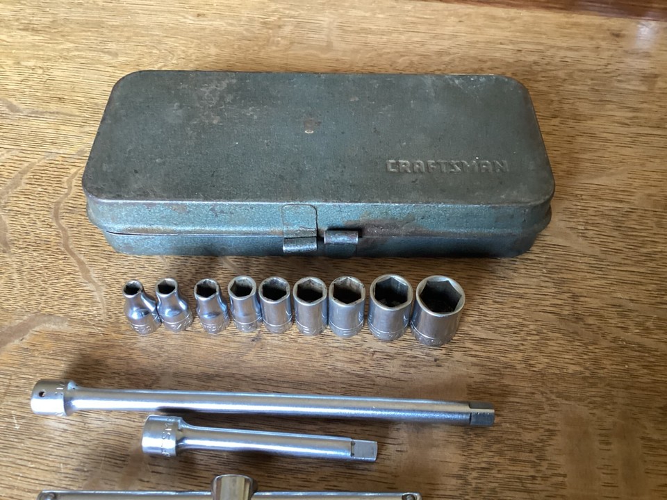Rare Vtg 15 Pc Craftsman ¼” Drive =V= Series Socket Set | eBay