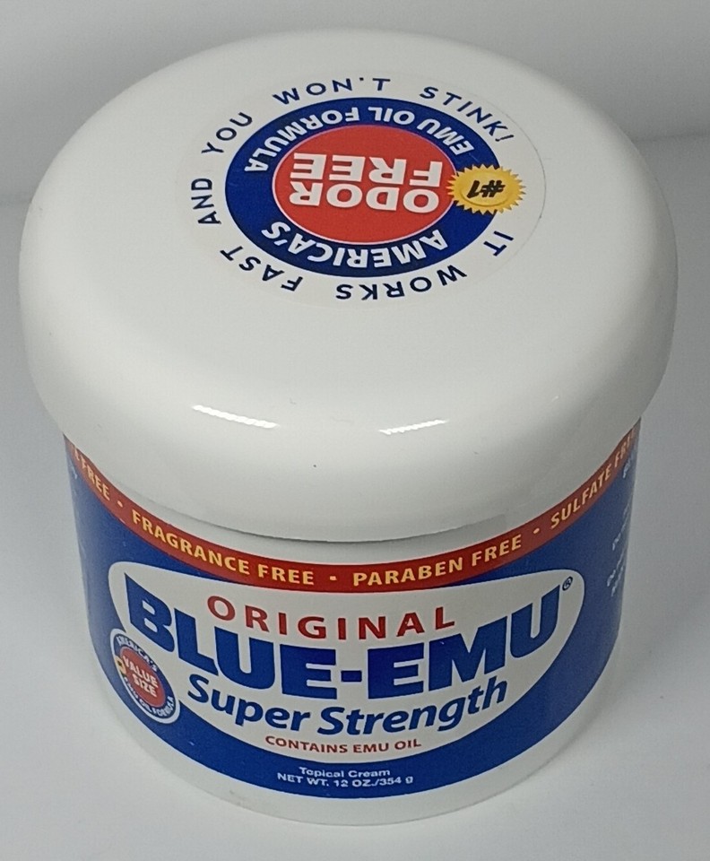 Blue-Emu Original Super Strength Muscle & Joint Analgesic Cream 12 oz ...