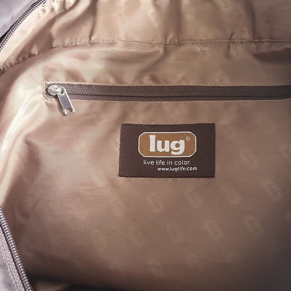 Lug Gondola Nylon Waterproof Shoulder /Tote Purse Bag Large chestnut ...