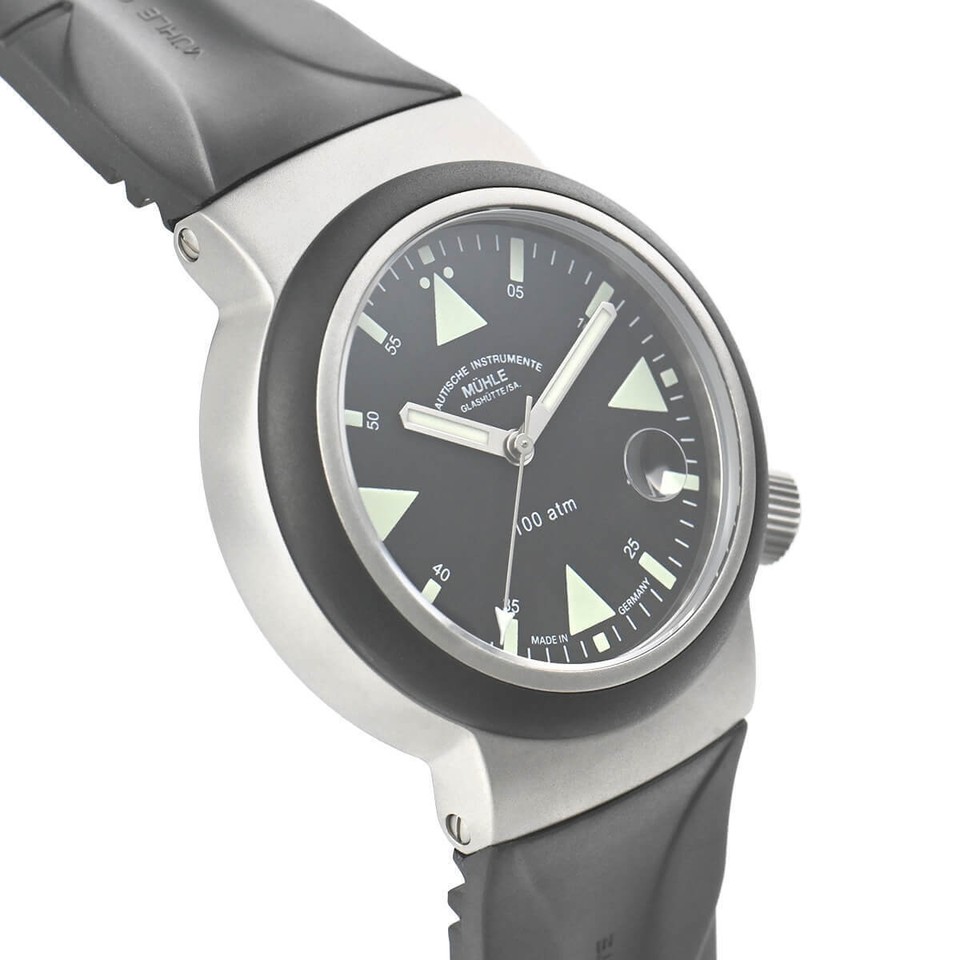 MUHLE Glashutte S.A.R. Rescue-Timer M1-41-03-KB Men's Watch "NEW" | eBay