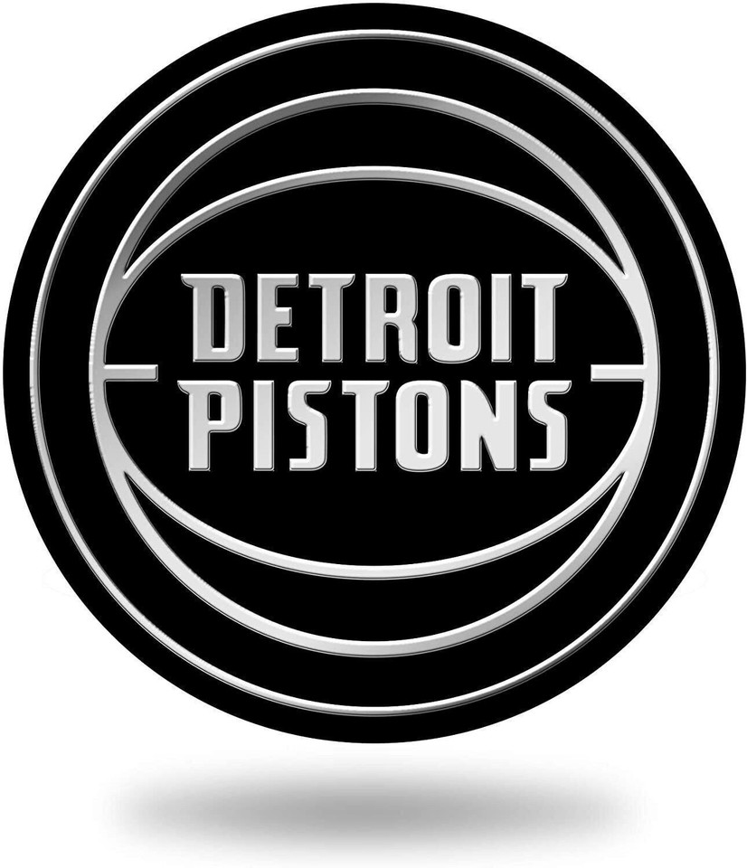 Detroit Pistons Auto Emblem, Silver Chrome Color, Raised Molded Plastic ...