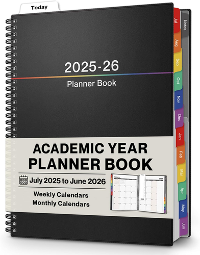Academic Planner 2025-2026, Large 8.5X11 Weekly Monthly Daily Agenda ...