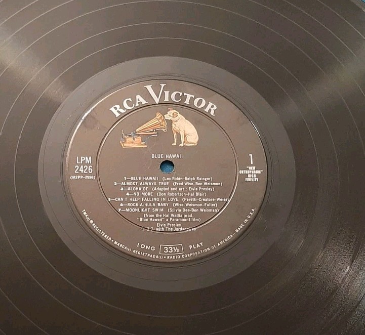 Elvis Presley LP Blue Hawaii Soundtrack RCA Victor LPM 2426 vg | eBay