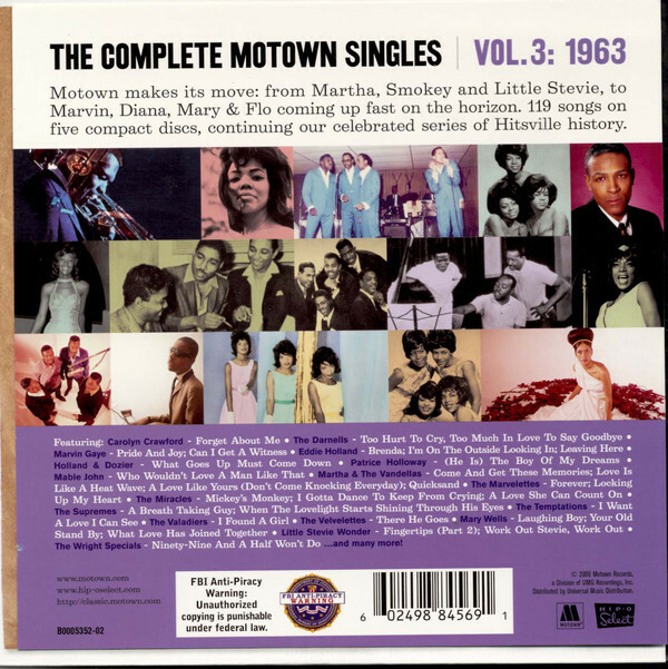 The Complete Motown Singles | Vol. 3: 1963 5 Disc CD BOX SET | eBay UK