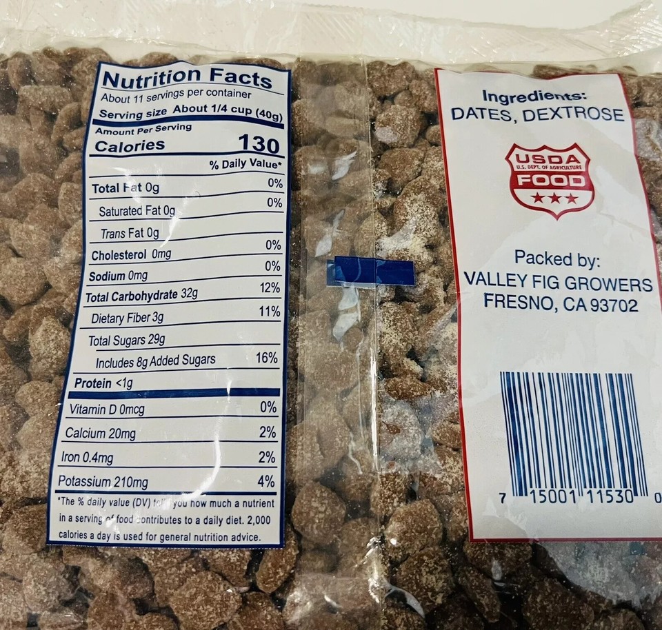 8 PK Dried Date Pieces 16 oz USDA Food 16 oz A1 | eBay