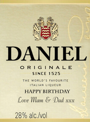 PERSONALISED DISARONNO AMARETTO BOTTLE LABEL - PARTY / BIRTHDAY ...