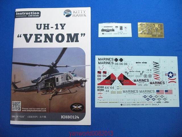 Kitty Hawk KH80124 1:48 UH-1Y Venom Model Kit for sale online | eBay