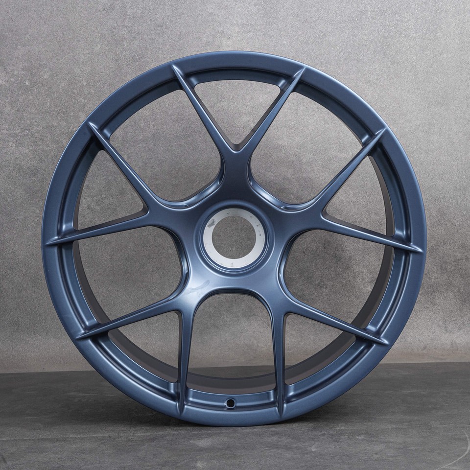 Original Porsche 992 GT3 RS rims 20 21 inches NEW indigo blue magnesium ...