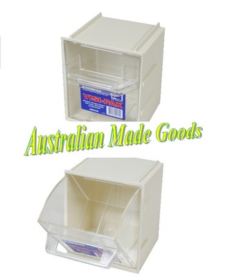 Visi-Pak Box Fischer IH-041 Medium Storage Box - Carton of 6 | eBay ...