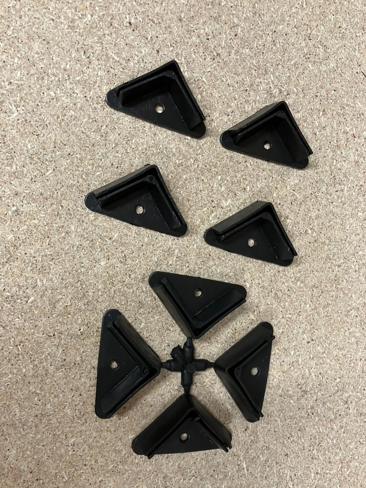 racking shelving bays spare replacement plastic feet legs tops caps set ...