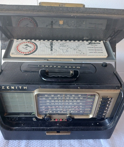ZENITH Trans-Oceanic Wave Magnet Radio Model A600 W/ 6A40 Chassis | eBay