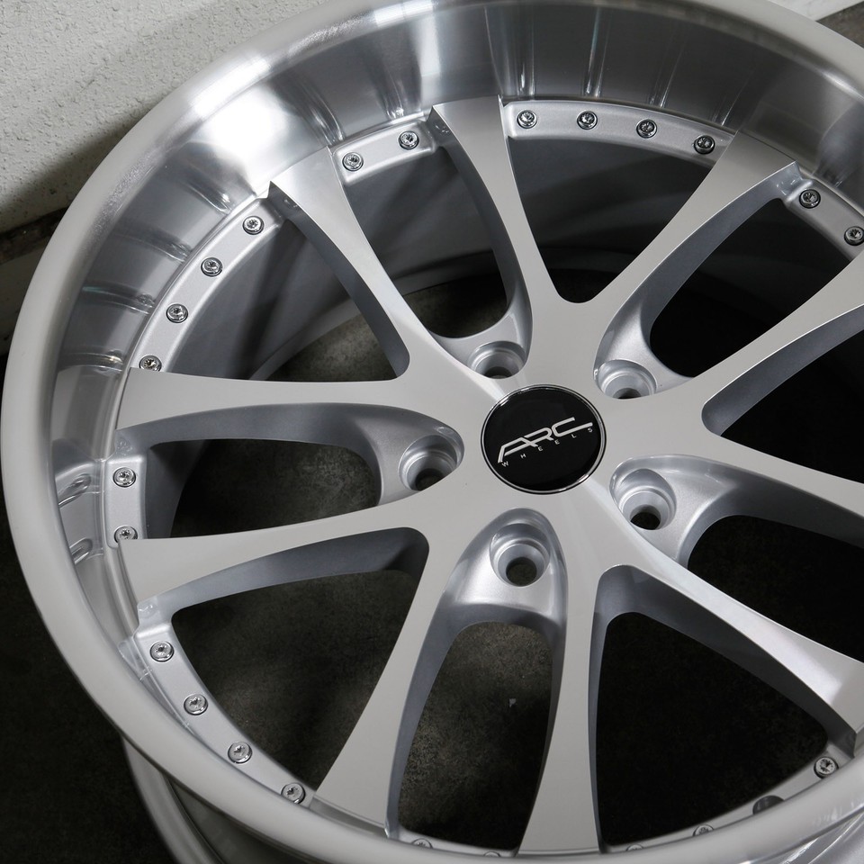 18x8.5/18x9.5 ARC AR5 5x114.3 35/30 Silver Machined Wheels Rims Set(4 ...
