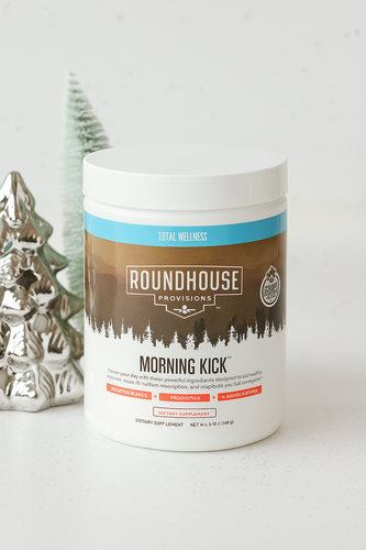 ROUNDHOUSE PROVISION Morning Kick, Zero Sugar Greens Superfood Powder ...