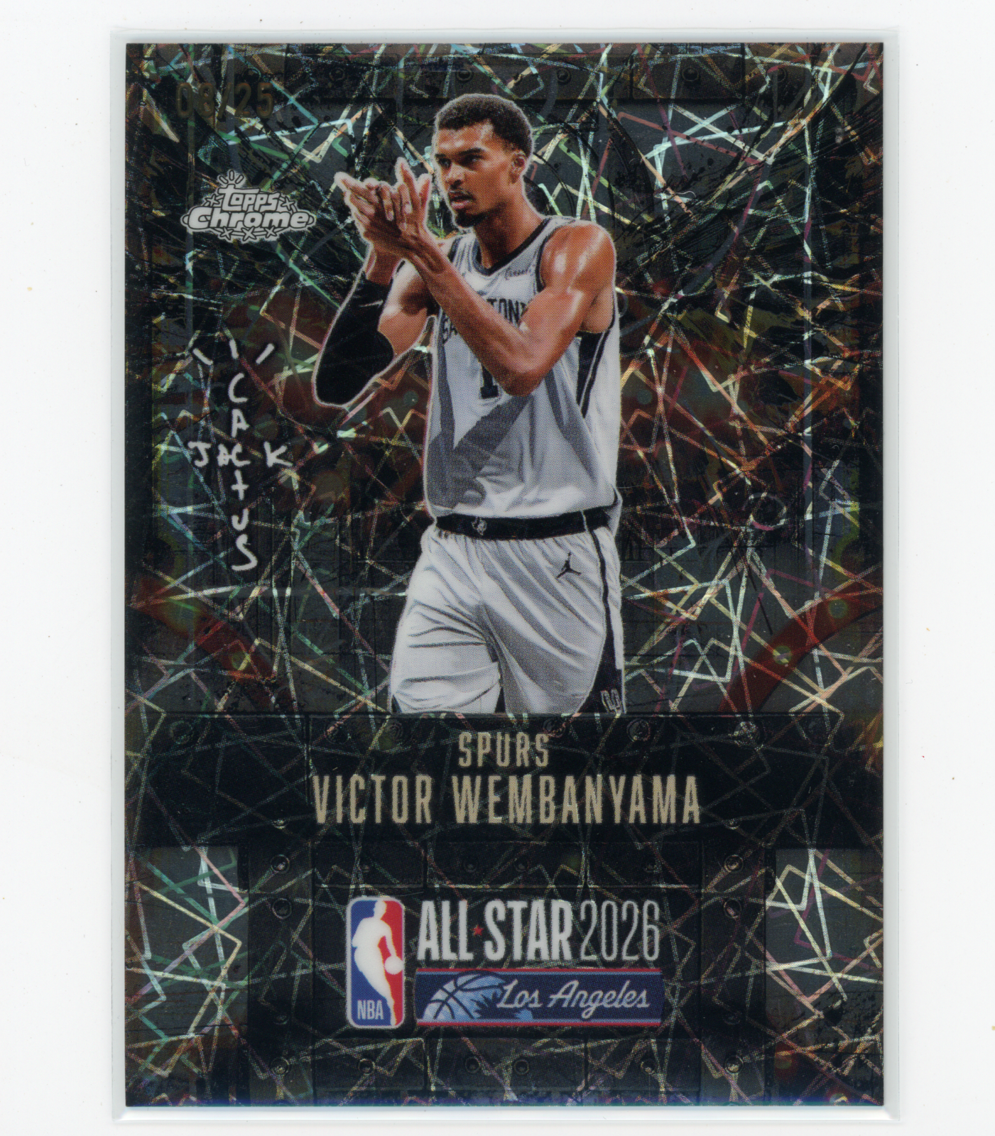 2025-26 Topps Chrome Cactus Jack Victor Wembanyama Laser All Star #8/25 ...