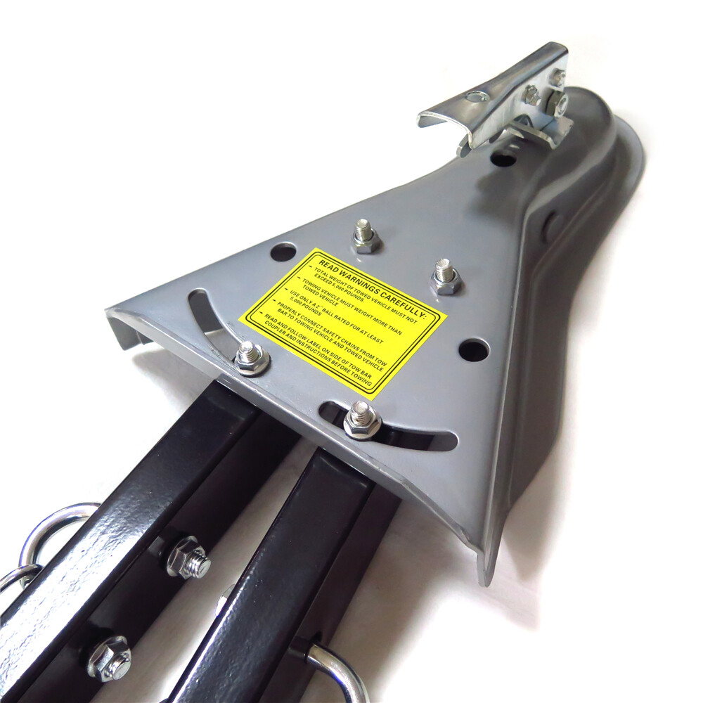 5000 lb Adjustable Bumper Mount Tow Bar With Chain Towing Truck Trailer ...