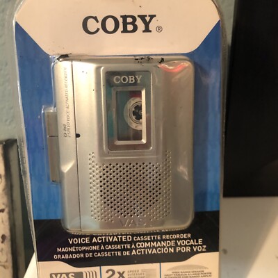 Coby CX-R60 2-speed Voice Activated Cassette Tape Recorder-New In Box ...