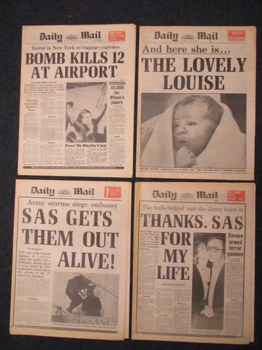 Daily Mail Original Newspaper 70s, 80s, 90s, 2000's - Your Birthday ...