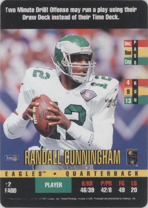 1995 Donruss Red Zone - Randall Cunningham for sale online | eBay