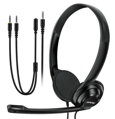 MPOW Wired Computer Headset for computer with Wire Adapter | eBay Australia