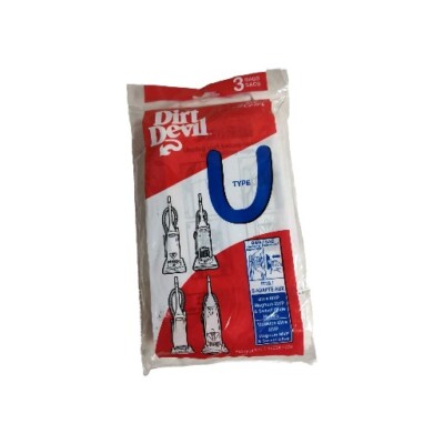 Dirt Devil U Type Vacuum Bags 3 Pack | eBay
