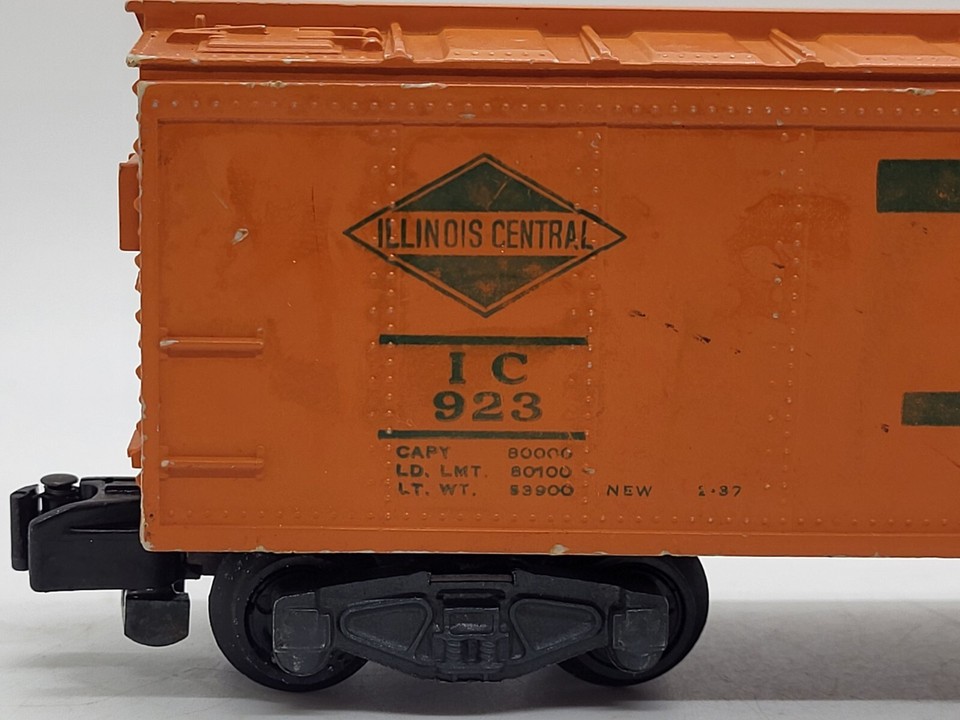 VINTAGE AMERICAN FLYER BOXCAR S GAUGE ILLINOIS CENTRAL IC 923 ...