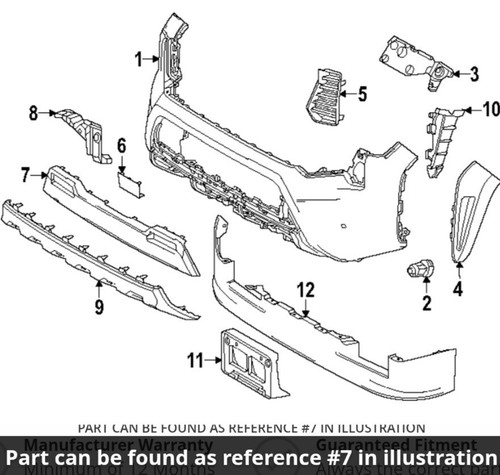 2024-2025 TOYOTA TACOMA FRONT BUMPER TRIM EXTENSION PANEL NEW OEM 53931 ...