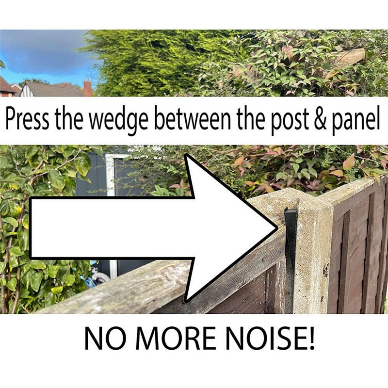 Anti-rattle Fence Panel Security Clips Wedges Grips Stops Rattling ...