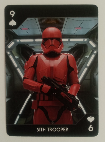 Star Wars Villains Playing Card Sith Trooper 9 Spades | eBay
