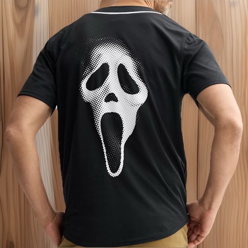 Scream Ghost Face 96 Graphic Baseball Jersey Black Size Large👻🆕 | eBay