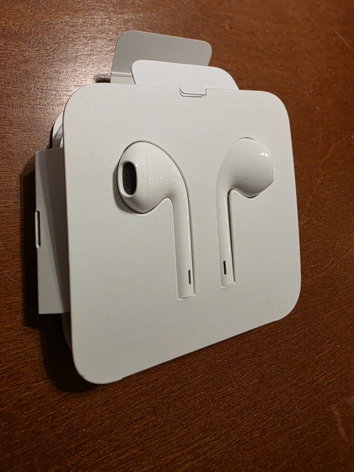 Apple OEM Earbud Headphones Wired - Lightning Connector New Never Used ...
