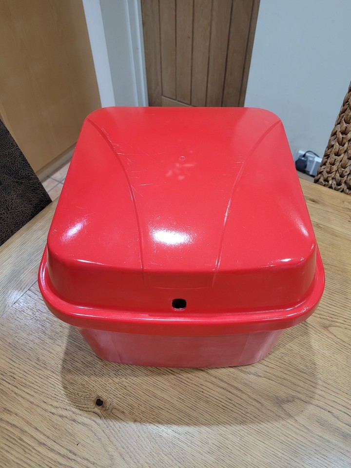Rickman Red Motorcycle Motorbike Top Box Vintage Retro Classic Honda ...