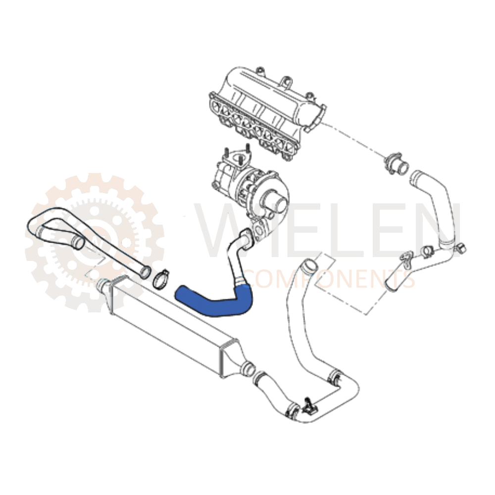 MANICOTTO INTERCOOLER TUBO D’ARIA PER FIAT PUNTO EVO 1.3 D 51887299 ...