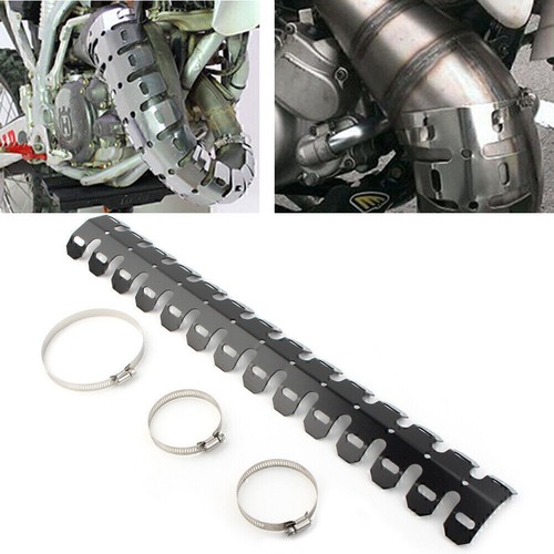 Motorcycle Exhaust Muffler Pipe Heat Shield Cover Heel Guard Dirt Bike ...
