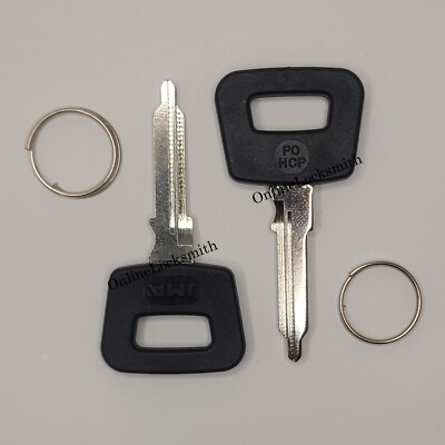 2 New Uncut Key Blanks PO5-P with Plastic Head For Porsche Audi ...