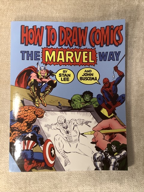 How to Draw Comics The Marvel Way Book Stan Lee John Buscema Paperback ...