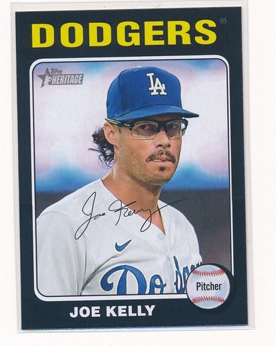 JOE KELLY 2024 Topps Heritage BLACK BORDER SP PARALLEL /50 DODGERS 333 ...