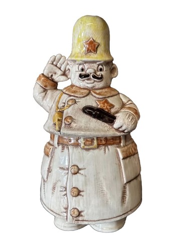 Police Officer Cookie Jar Keystone Cop By Treasure Craft Ceramic USA ...